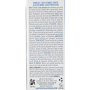 Baxter of California Beard Grooming Oil for Men | Moisturize and Condition | 1 Oz