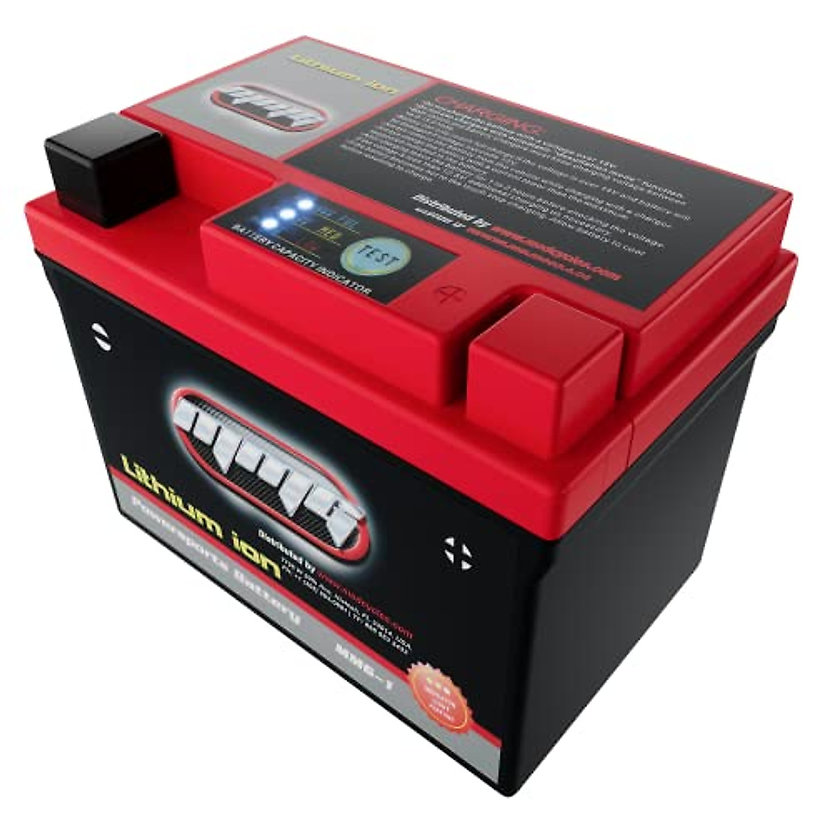 MMG YTX4L-BS 4L-BS Lithium Ion Sealed High Performance Powersports Battery 12V 120CCA Motorcycle Scooter ATV, Factory Activated, Ready to Use (MMG1)
