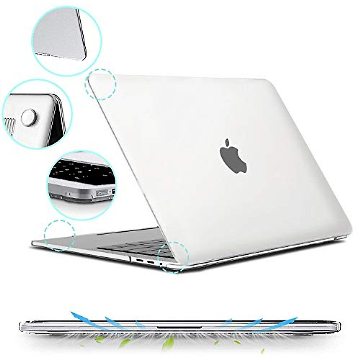 B BELK Compatible with MacBook Pro 16 inch Case 2020 2019 Release A2141, Clear Plastic Laptop Hard Shell Case with Keyboard Cover & Screen Protector, MacBook Pro 16 Case with Touch Bar & Touch ID
