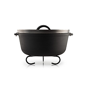 GSI Outdoors Guidecast 7qt Dutch Oven | Cast Iron Dutch Oven for Camping, Cabin and Home Kitchen