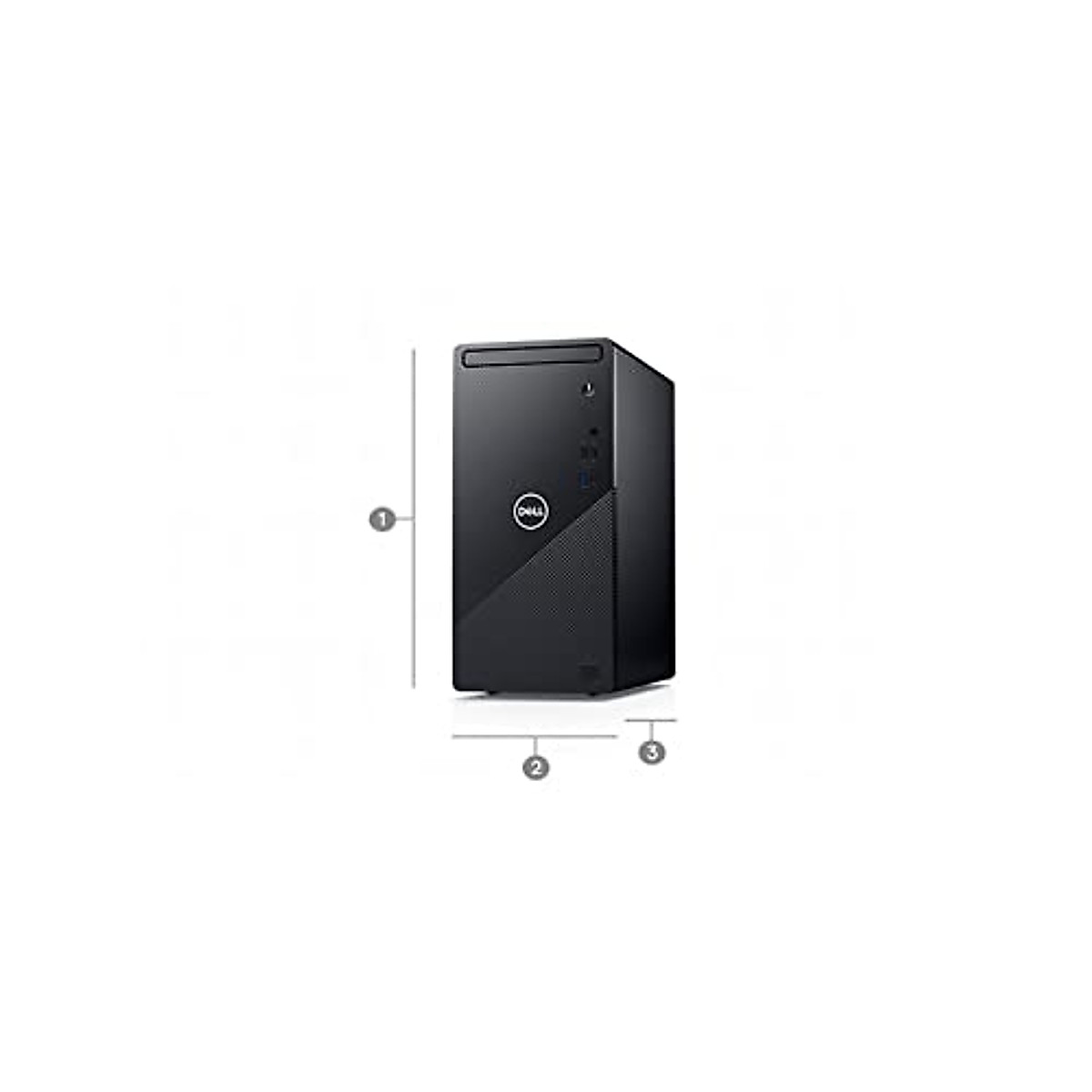 Dell Inspiron 3891 MT Mini Tower Desktop | Core i5-10400 - 1TB HDD + 256GB SSD Hard Drive - 12GB RAM | 6 cores @ 4.3 GHz Win 11 Home Black (Renewed)
