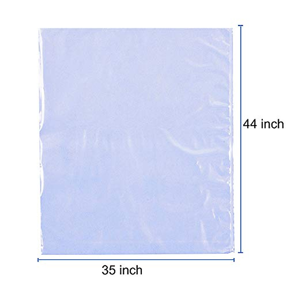 LazyMe Shrink Wrap Bags, Extra Large Jumbo Shrink Bags Clear Cellophane Bags for Easter Baskets - 35 x 44 Inch Premium Quality Bags (5 pcs)