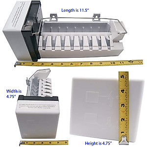 Supplying Demand W10715708 W11510803 Refrigerator Ice Maker Assembly Add-on Kit for 134A Model Specific Not Universal