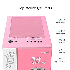 SZD S590 Gaming pc case (Pink)