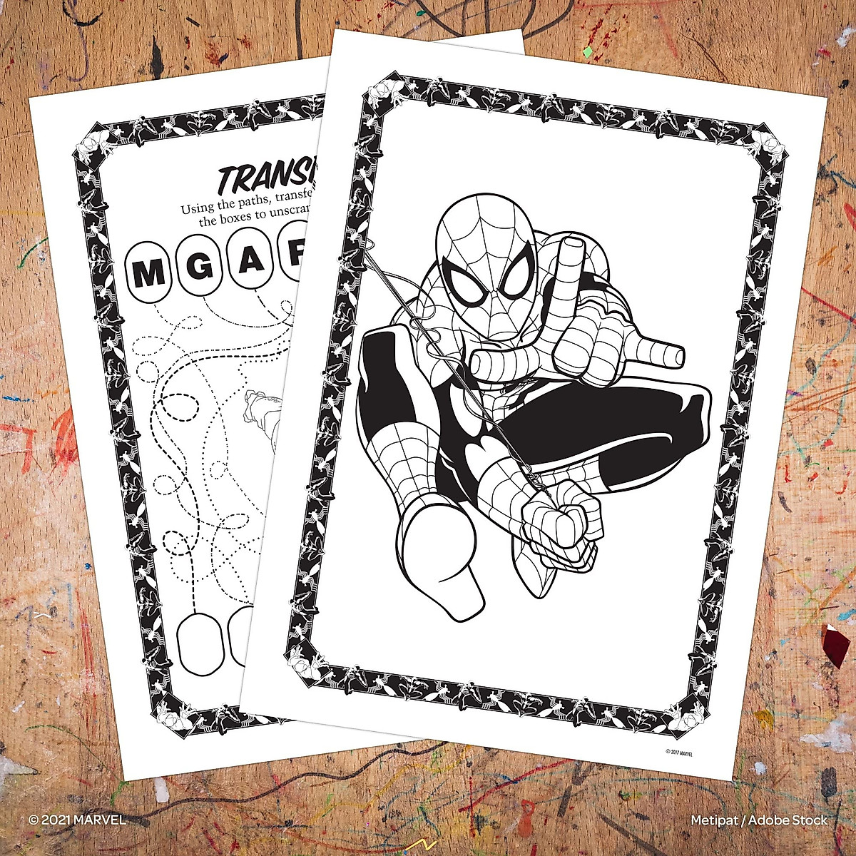 Spider-man Coloring & Activity Book Set 2 Books