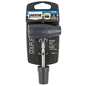 Reese Towpower 7031500 Easy Access Adjustable Coupler Lock Black & Silver, 3/16 inch diameter pin fits most couplers