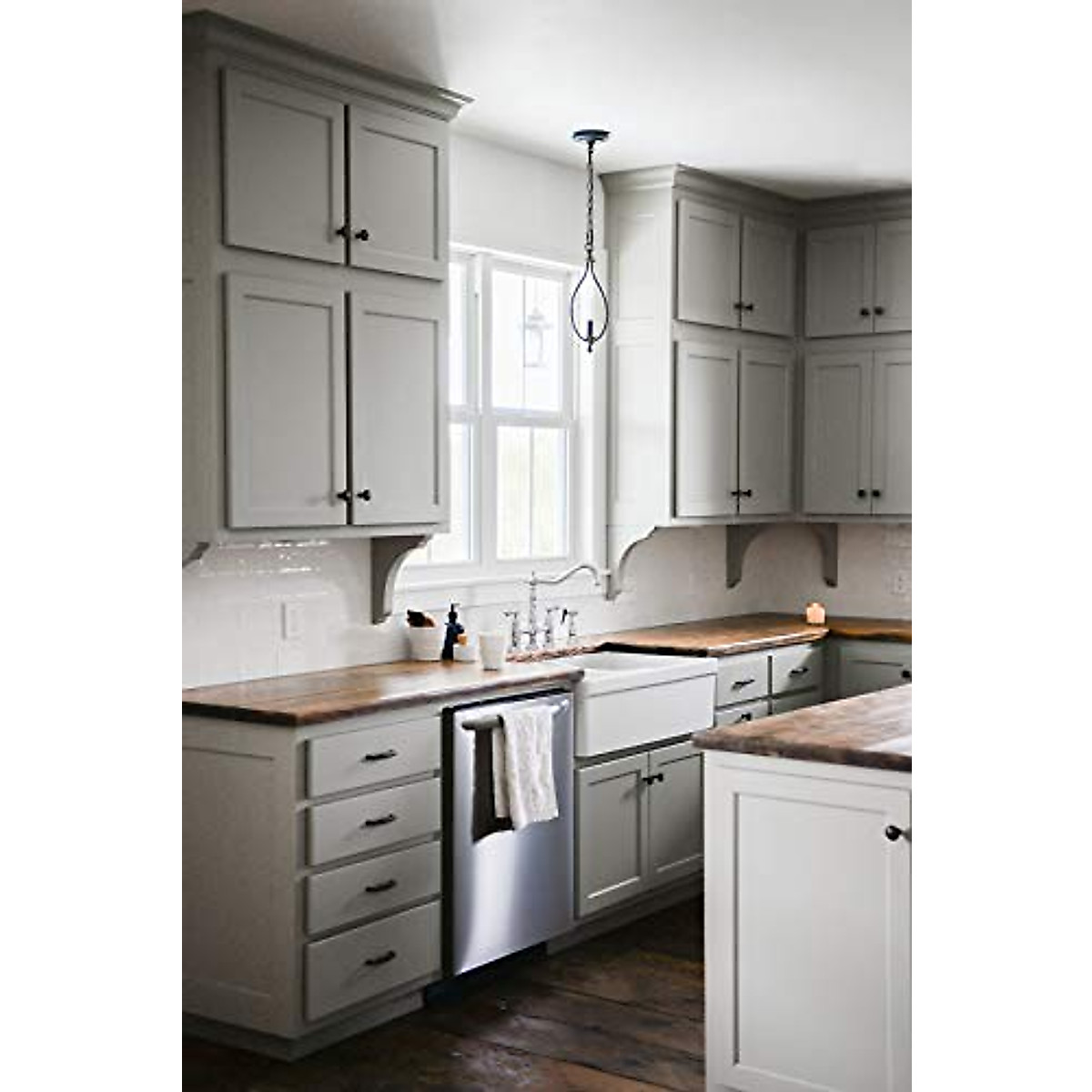 Kingston Brass KS1271ALBS Heritage Bridge Kitchen Faucet, 8-9/16", Polished Chrome