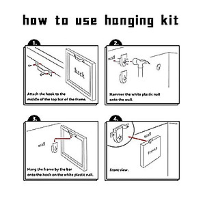 HIYPLAY Canvas Wall Art Cue Black Cat in The Dark Picture Modern Artwork Printed on Canvas - Oil Painting for Wall Decor - Stretched and Framed Ready to Hang(12" x 12")