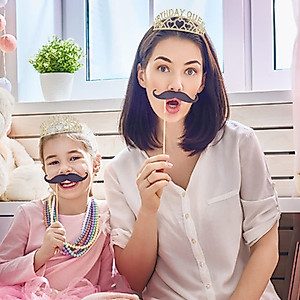 AOPRIE Birthday Tiara for Women Gold Birthday Queen Sash & Headband Happy Birthday Tiara and Crown for Women Rhinestone Crystal Decor