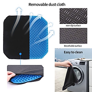 janek show Gel Seat Cushion, Double Layer Egg Gel Cushion for Pressure Relief, Seat Cushion for The Car,Office,Wheelchair&Chair.Breathable Design,Durable,Portable