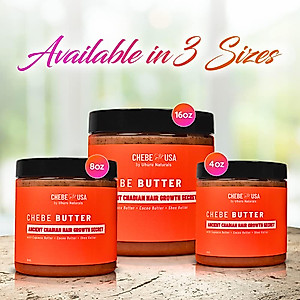 Uhuru Naturals Chebe Hair Butter (8oz) - A Whipped Butter With Authentic Chebe For Those That Are Not Able To Use Chebe The Traditional Way