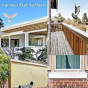 EcoGrowth Bird Spike for Bird Cat Squirrel, Fence Spike to Keep Pigeon Raccoon Away, Bird Spikes Security for Railing, Roof - 22 Pack (21.6 FT)