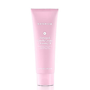 Naturium Camellia Creamy Cleansing Oil, Fermented Camellia Oil & Extract Plus Linoleic-Rich Oils, 3.5 oz