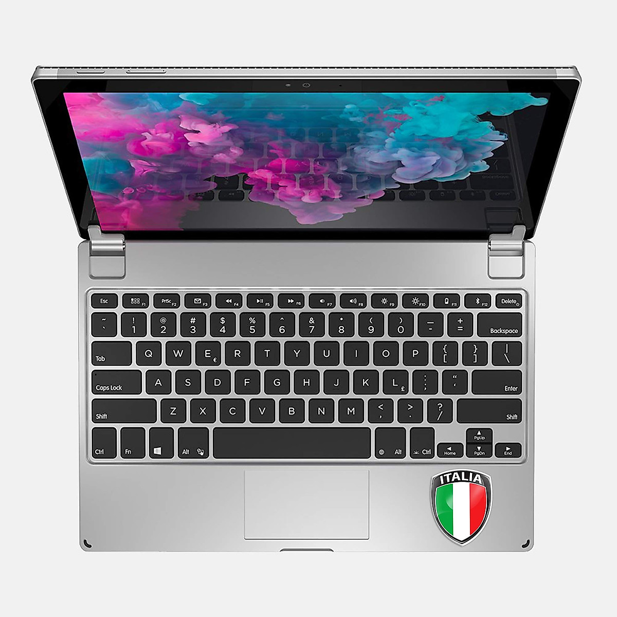 Biomar Labs 2 x 3D Domed Silicone Stickers Decals Car Motorcycle National Italy Italian Flag F 148