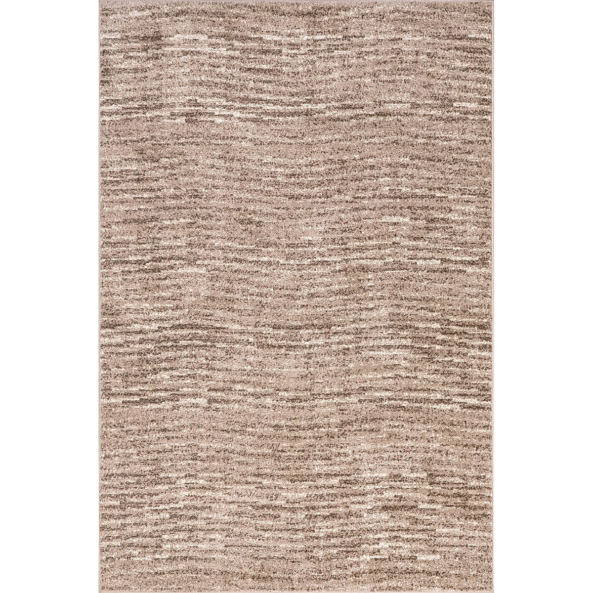 nuLOOM 4' x 6' Performance Indoor Area Rug, Non-Shed, Power Loomed High-Traffic Area Rug for Living Room, Bedroom, Home, Sherill Beige