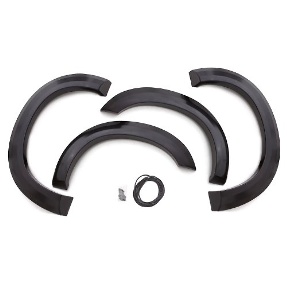 Lund EX311S Elite Series Black Extra Wide Style Standard Front and Rear Fender Flare - 4 Piece