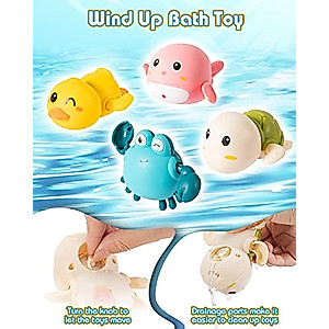 Bath Toys for Toddlers 1-3 Years Old, Preschool Bathtub Water Toys for Kids Ages 4-8, Durable Interactive Infant Toys for 6 to 12-18 Months, STEM Kit Birthday Gift for Baby Boys Girls