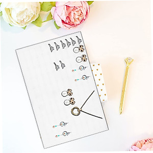 TIDTALEO 10pcs Jewelry Box Pad Velvet Choker Ring Display Holder Drawer Tray Jewelry Display Sponge Pad Ear Stud Holder Ring Foam Insert Jewelry Sponge Insert Holder Jewelry Supply White