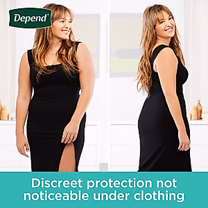 Depend Fresh Protection Adult Incontinence & Postpartum Bladder Leak Underwear for Women, Disposable, Maximum, Large, Blush, 72 Count (2 Packs of 36), Packaging May Vary