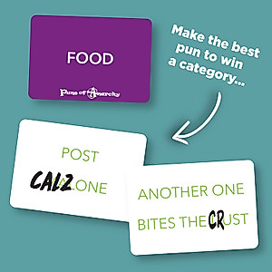 Puns of Anarchy - The Outrageous Pun-Making Game - No Bands, Movies, or Famous Things are Safe from Becoming Hilarious Wordplay Game for Creative People