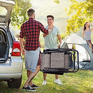 2 Pack Zero Gravity Chair, Folding Lounge Reclining W/Shade Canopy Deck Chaise with Adjustable Headrest Pillows, Cup Holder Tray and Carry Rope for Lawn Poolside Backyard Patio, Beach Camping (Gray)