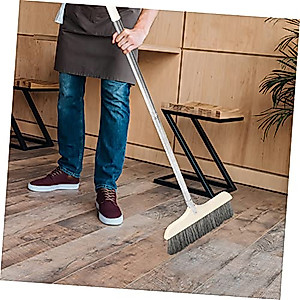 Outanaya Splicable Broom Kitchen Dustpan Hair Sweeping Brooms Stand up Dustpan Telescoping Broom Garden Broom Outdoor Dustpan Kitchen Broom Outdoor Broom Dustpan Rv Broom Stainless Steel