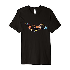 The Smurfs Azrael Chases a Smurf Premium T-Shirt