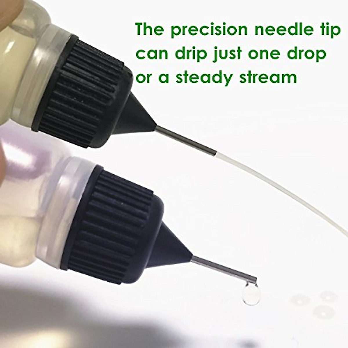 JOYWEE (30 Pack, 5ml) Needle Bottle dropper bottle eliquid bottle liquid bottle squeeze bottle Steel Needle TIP Dropper Bottle