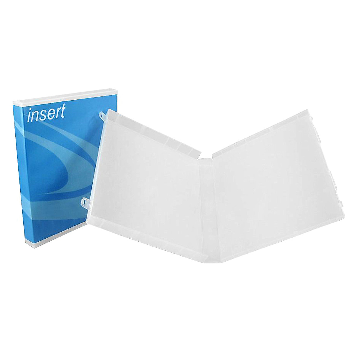 UniKeep Case - 1.5 inch Spine - with Clear Overlay - No Rings - Pack of 3