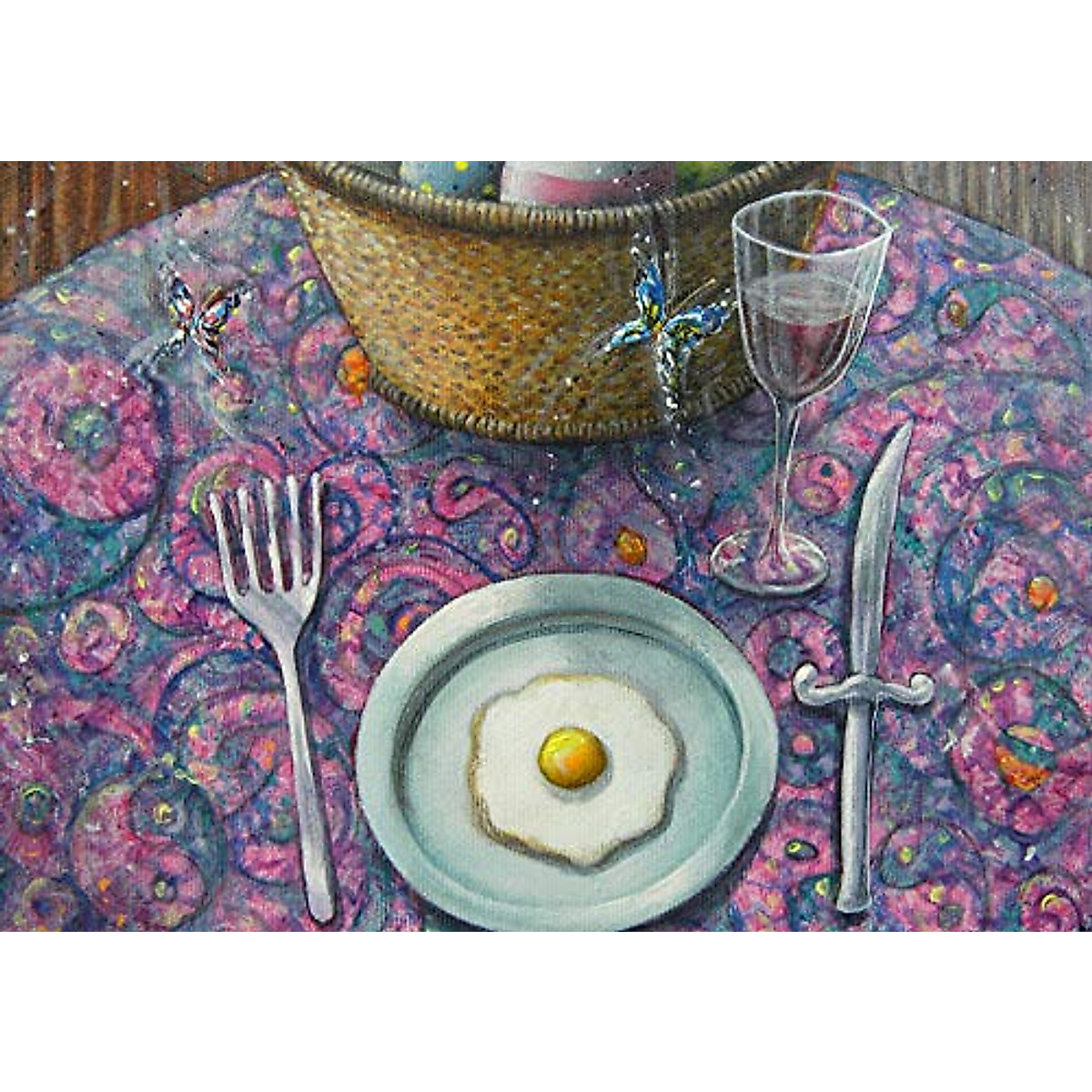 Joseph KALIHER (Texas 1970) THE YAB YUM (YIN YANG) EXPERIENCE OLIO su TELA 50x50