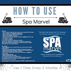 Spa Marvel Treatment and Conditioner Plus Hot Tub Sponge Oil Absorber - 1 Pack