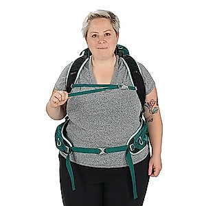 Osprey Tempest 20L Women's Hiking Backpack with Hipbelt, Stealth Black, WXS/S, Extended Fit