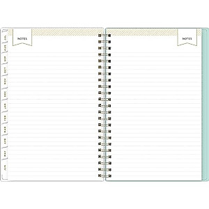 2023-2024 Blue Sky Day Designer Romance Mint 5-inch x 8-inch Academic Weekly & Monthly Planner, Multicolor (142526)