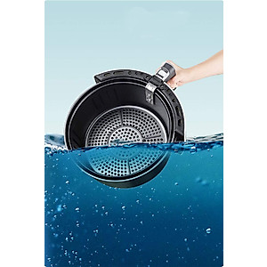 Multifunction Digital air fryer with 6.4 l oil-free French fries electric oven timer and fully adjustable temperature control for healthy oil-free and low-fat cooking LED display non-stick