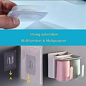 GTHT Double-Sided Adhesive Wall Hook 12 Pieces, Multi-Purpose Hooks for Hanging, Storage Shelf Strong Adhesive hooksNo Punching, Shelf with Hooks, Wall Hooks for Hanging
