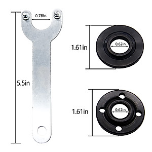Thaekuns 4.5" 5" 5/8-11 Angle Grinder Wrench Spanner Metal Lock Nut fits for Dewalt Milwaukee Makita 193465-4 Bosch Black & Decker Ryobi