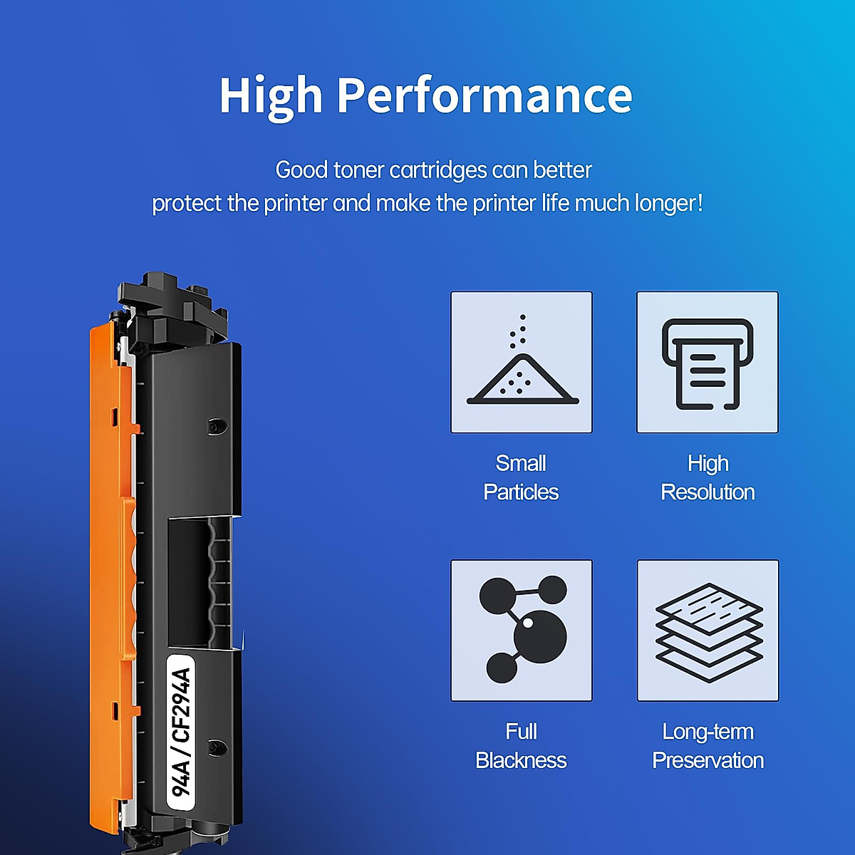 CYMBAINK Black 94A CF294A Replacement for 94A CF294A CF294X Toner Cartridge Compatible for Laserjet Pro M118dw Toner Cartridge MFP M148dw M148fdw M148 M118 M149fdw M149 Printer (2 Pack)