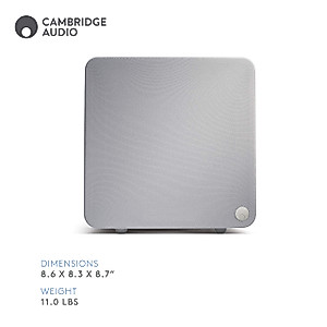 Cambridge Audio Minx X201 | 200 Watt Subwoofer with Active Amplifier (Gloss White)
