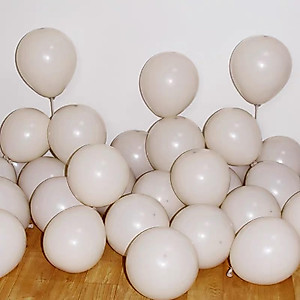 154pcs Ivory White Balloons White Sand White Cream Beige Balloon for Balloon arch Different Sizes 5/10/12/18 Inch Balloon Garland Kit for Wedding Birthday Party Supplies Bridal Shower Decorations