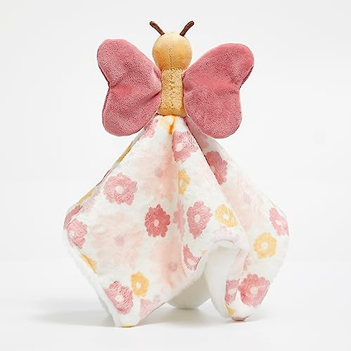 DREAMGRO Soft Baby Lovey Security Blanket - 12x12x4 Inch Unisex Lovie Baby Gifts for Newborn Boys and Girls Baby Snuggle Toy Baby (Butterfly)
