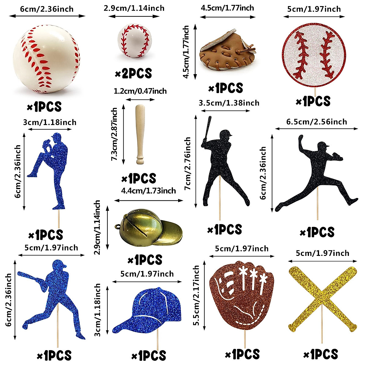 Baseball Cake Decorations Sports Theme Party Decoration Supplies Baseball Themed Happy Birthday Cake Topper Party Decorations