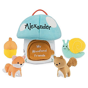 The Trendy Turtle Personalized Mini Tool Playset - Plush Hammer Screw Driver and Hammer Stuffed Gift Set with Custom Name