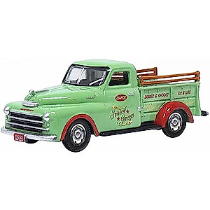 1948 B-1B Pickup Truck Green Dan's Service Garage 1/87 (HO) Scale Diecast Model Car by Oxford Diecast 87DP48003