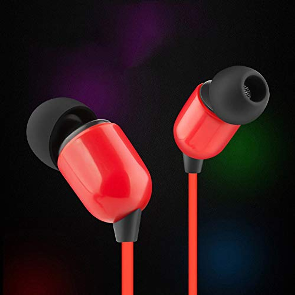 MOHALIKO Earbuds, Earbud Headphones with Microphone, 3-Meter 3.5mm Plug in-Ear Wired Earphone Broadcast Live Headset with/Without Mic Compatible with Various Mobile Phones Black Without Mic