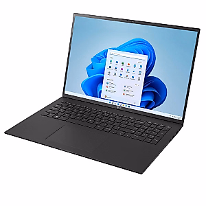 LG gram (2022) 17Z90Q Ultra Lightweight Laptop, 17" (2560 x 1600) IPS Display, Intel Evo 12th Gen i7 1260P Processor, 32GB LPDDR5, 2TB NVMe SSD, FHD Webcam, WiFi 6E, Thunderbolt 4, Windows 11, Black
