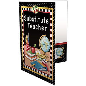 Teacher Created Resources Substitute Teacher Pocket Folder from Mary Engelbreit (4834)