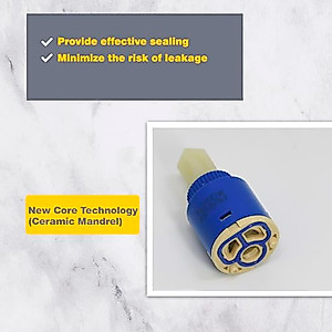 XLHippo 25mm Faucet Cartridge, Single Handle Faucet Valve for Pfister 9740740 Avalon/Treviso 26/529 Series, Kohler Kitchen Faucet GP1093674,CUPC Certified