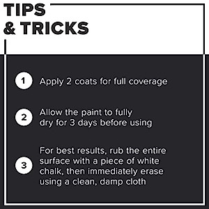 INSL-X Chalkboard Paint, Black, 1 Quart | Studio Finishes for Walls and DIY Projects | 100% Acrylic Interior Paint, CHK307809A-04, 32 Fl Oz (Pack of 1)