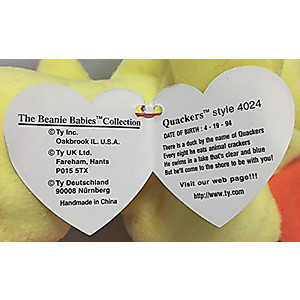BEANIE BABIES Ty Quackers The Duck