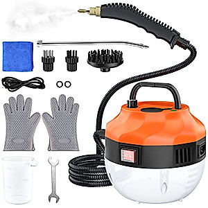 Upgrade Steam Cleaner Handheld, 2500W High Pressure Steam Cleaner for Home Use, Portable Steam Cleaning Machine, Car Steamer with Brushes, Steamer for Cleaning Upholstery Grout Tile Kitchen Bathroom